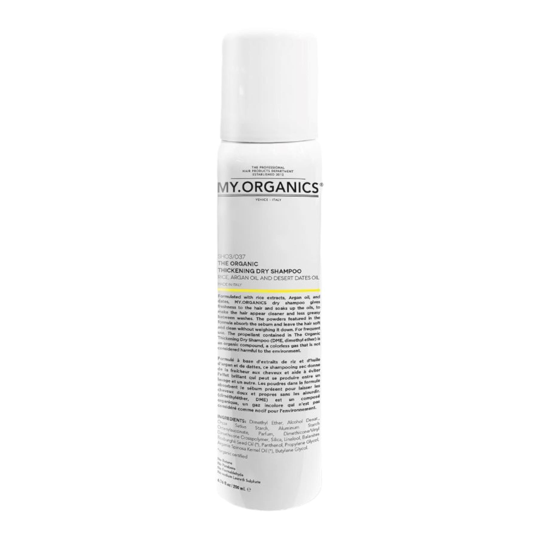 My Organics Thickening Dry Shampoo 200ml Salon Brands Direct